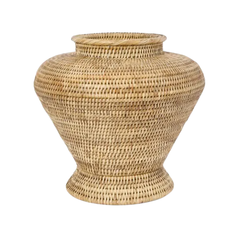 Nancy Rattan Urn - Large - Natalie Jayne Interiors
